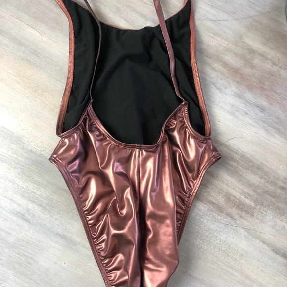 Swim | Metallic Brown Bathing Suit From Santee Alley 217 | Poshmark